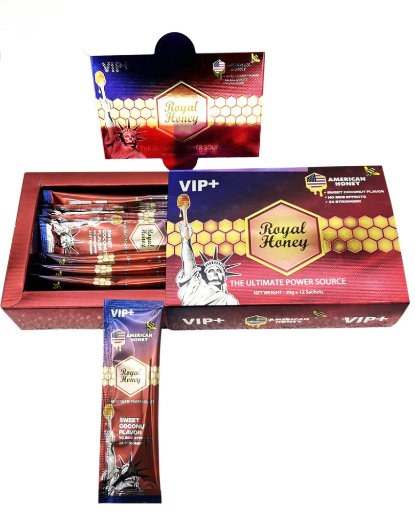 Royal Honey America VIP+ (12 Sachets - 20 G) – c7eativec7eation