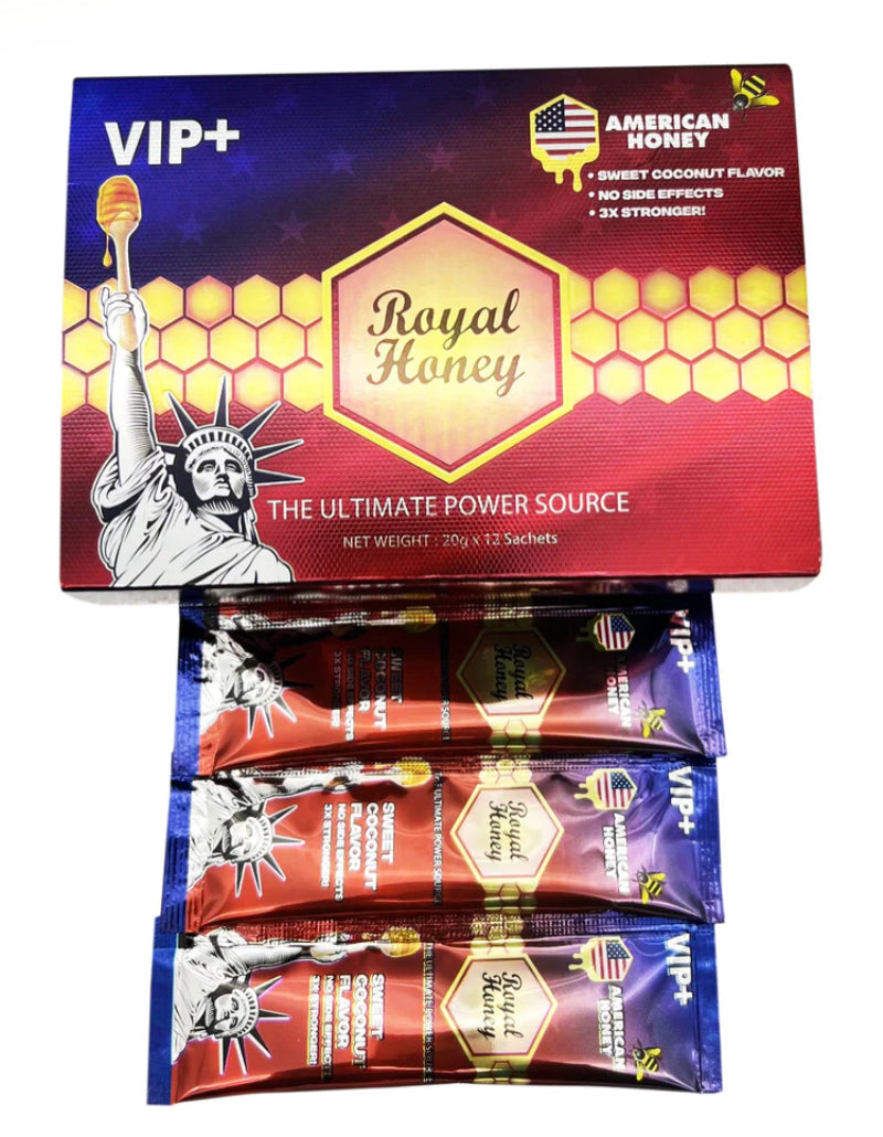 Royal Honey America VIP+ (12 Sachets - 20 G) – c7eativec7eation
